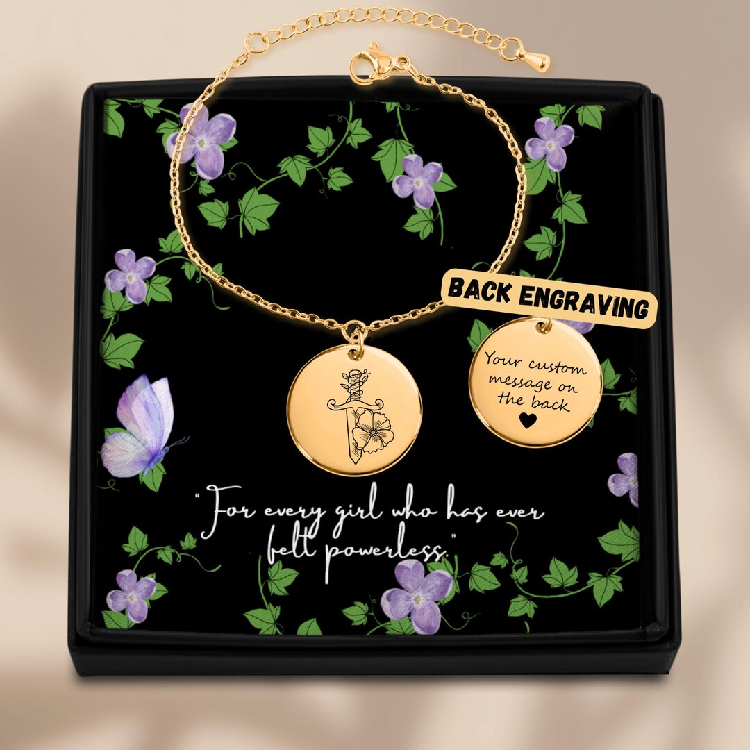 Powerless Collection Inspired Coin Bracelet - the Dagger Pendant - Kai ...