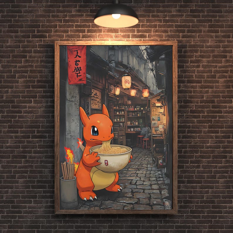 Pokemon Ramen Series Poster: Japanese Style Pokemon Inspired Artwork ...