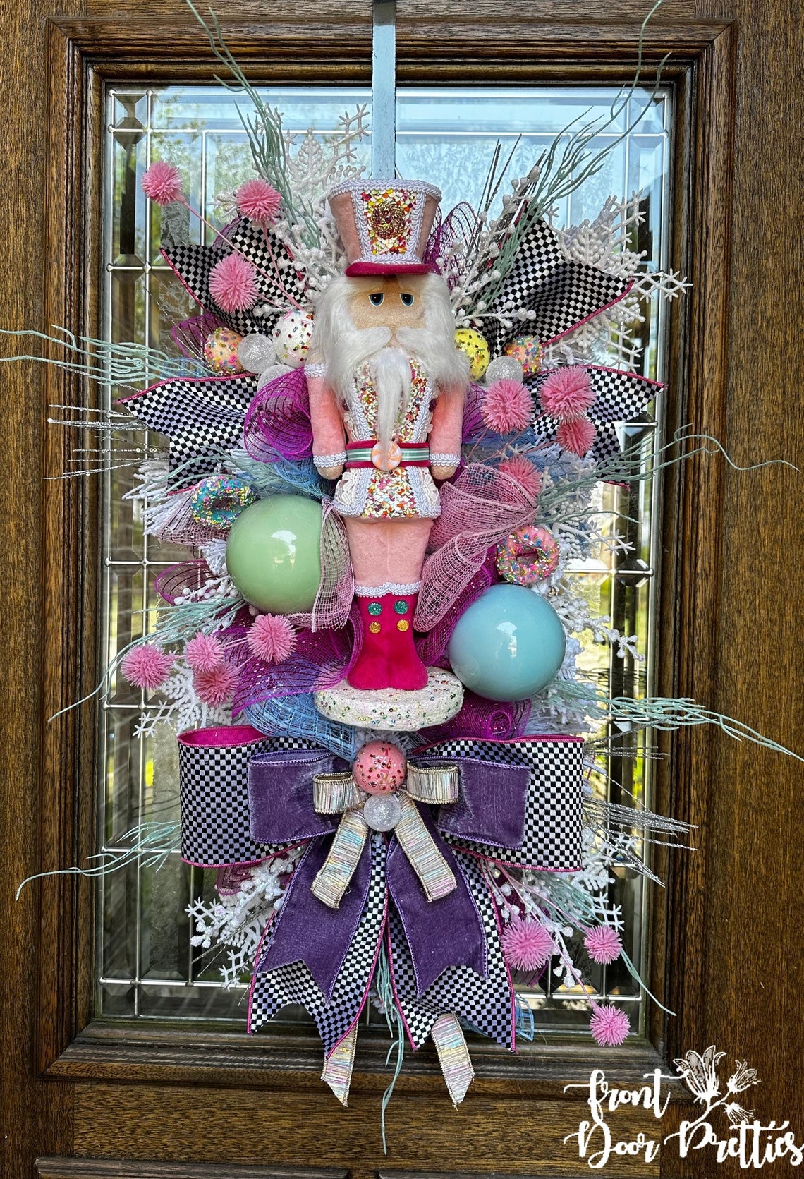 Candy Christmas Nutcracker Swag - Etsy