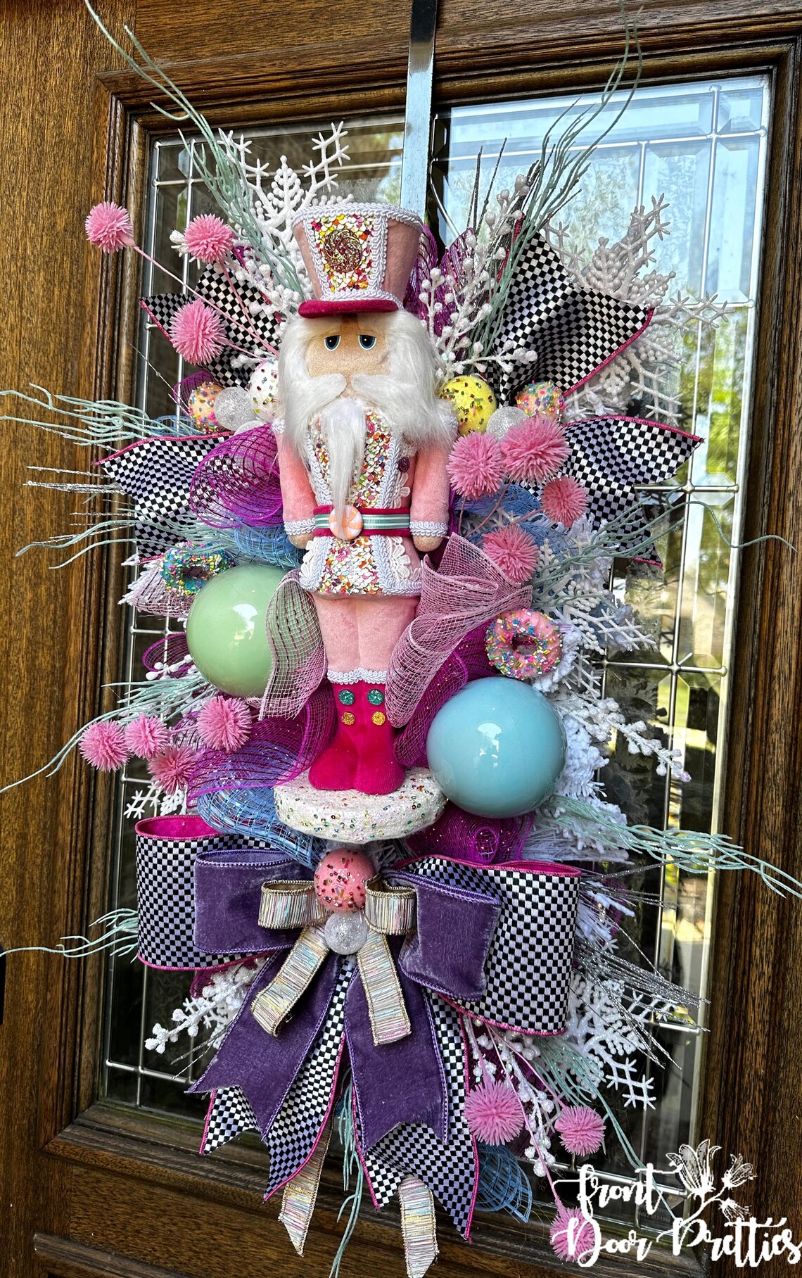 Candy Christmas Nutcracker Swag - Etsy
