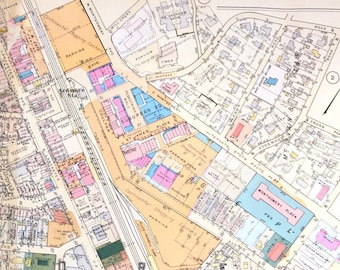 Original Main Line Atlas Map of 1937 Lower Merion Township | Etsy