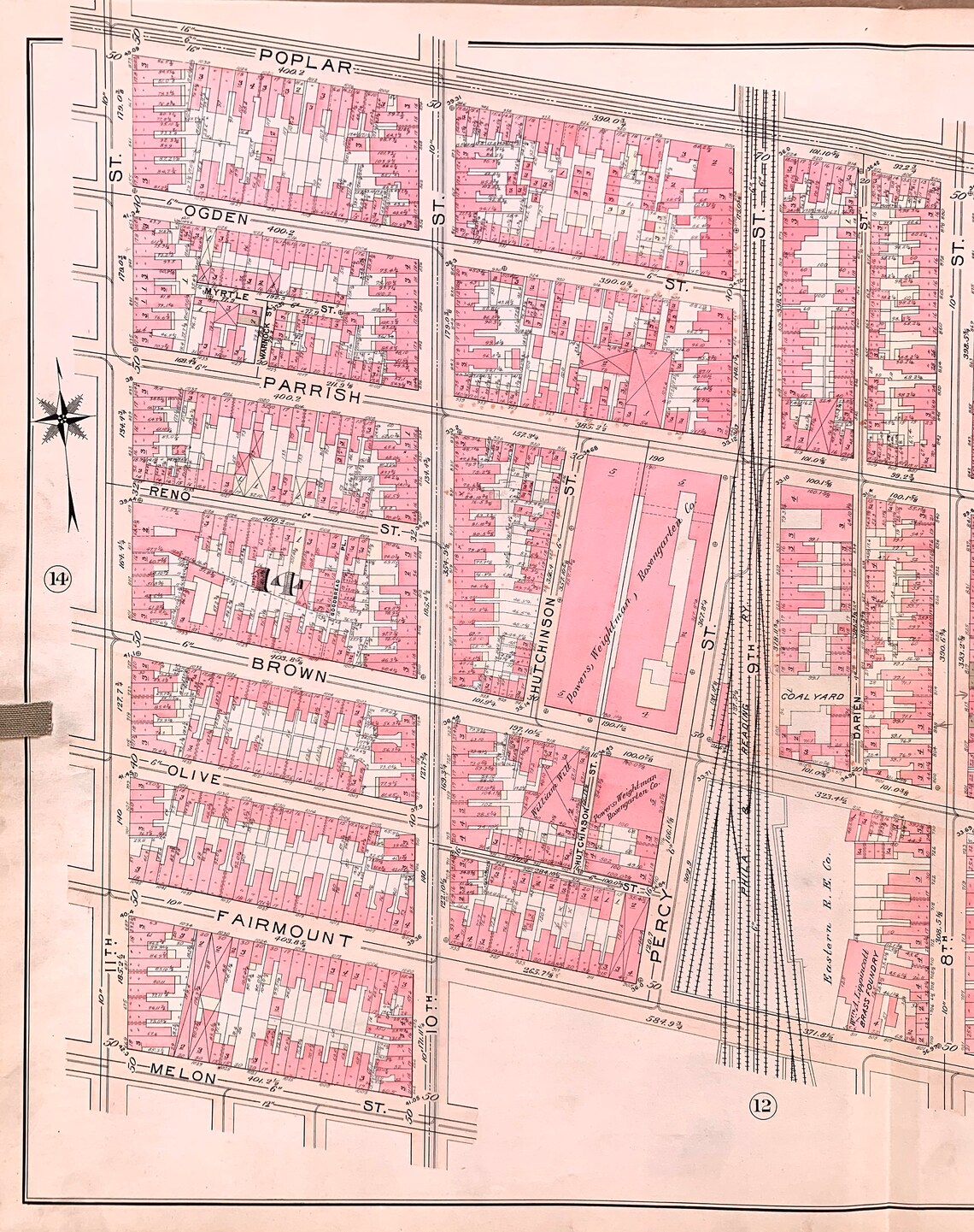 Poplar Map West Poplar Map Original 1907 City of - Etsy