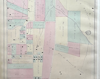 Chestnut Hill Map, Original 1877 Philadelphia and Environs Atlas ...