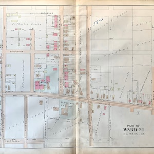 Manayunk Map, Original 1911 City of Philadelphia Ward 21 Atlas ...