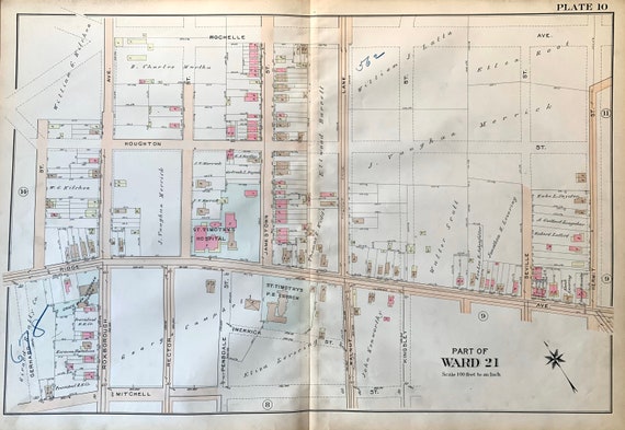 Manayunk Map Original 1911 City of Philadelphia Ward 21 - Etsy