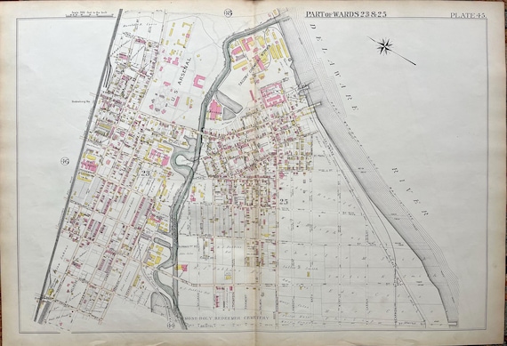 Old Maps Of Northeast Philadelphia George Glazer Gallery Antique