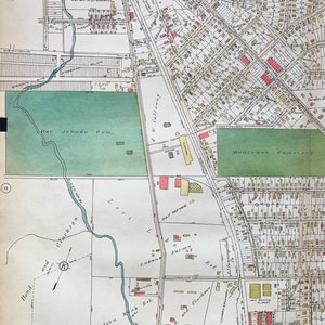 Upper Darby Township Map, Original Delaware County Atlas, Drexel Hill ...