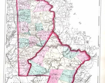 Map of Wayne County - Etsy