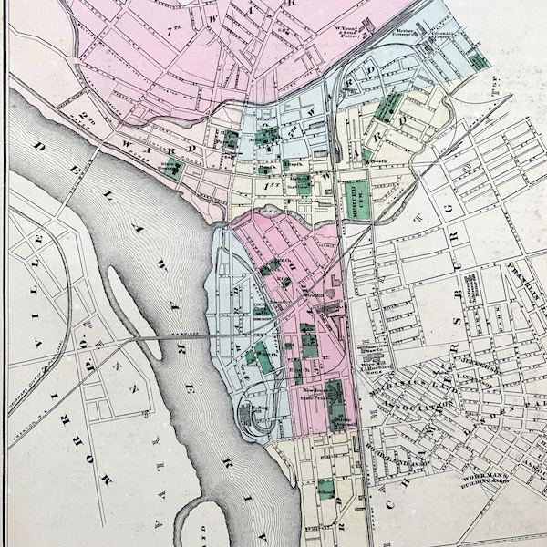 New Brunswick Map - Etsy