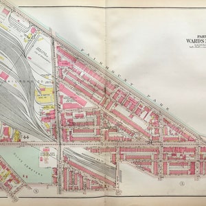 West Parkside Map, Original 1926 West Philadelphia Atlas, Belmont ...