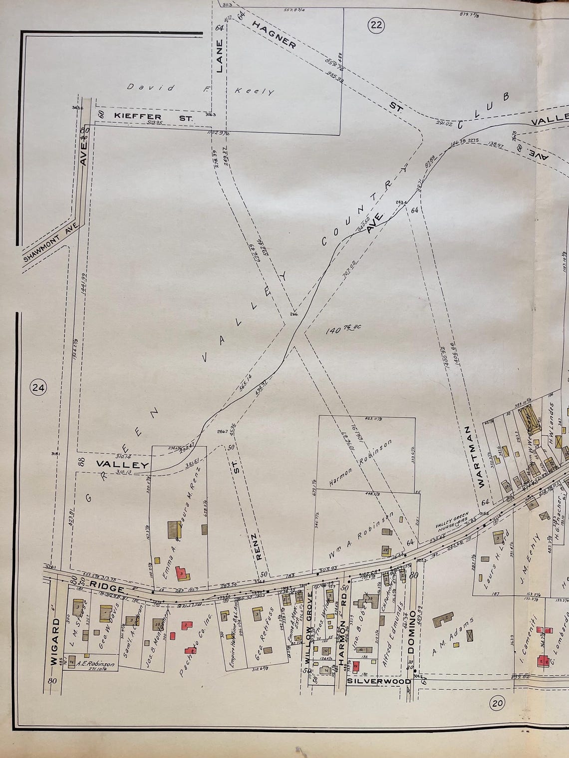 Roxborough Map, Original 1929 Ward 21 Philadelphia Atlas, Manayunk - Etsy