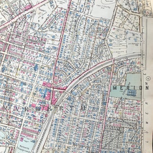 1947 Narberth Map, Original Main Line Pennsylvania Atlas Map, Penn ...