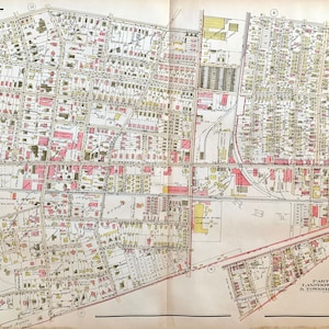 Lansdowne Map, Original 1929 Delaware County Atlas, Upper Darby ...