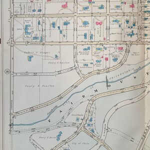 Chestnut Hill Map Original 1955 Philadelphia Atlas Allen - Etsy