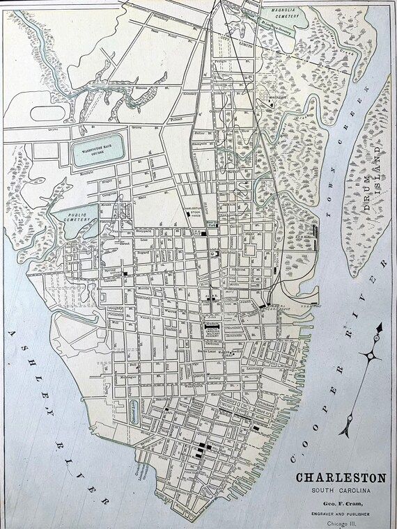 Mapa De Middleton Place Charleston Sc