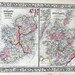 Ireland Map, Original 1862 Mitchells Atlas, Scotland, Dublin, - Etsy