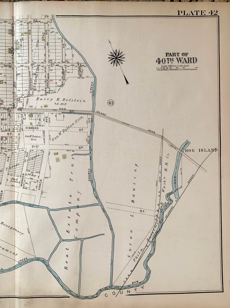 Hog Island Map Original West Philadelphia Atlas Eastwick Map - Etsy Ireland
