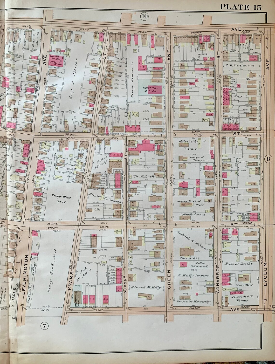 Manayunk Map Original 1911 Ward 21 Atlas Gorgas Park | Etsy