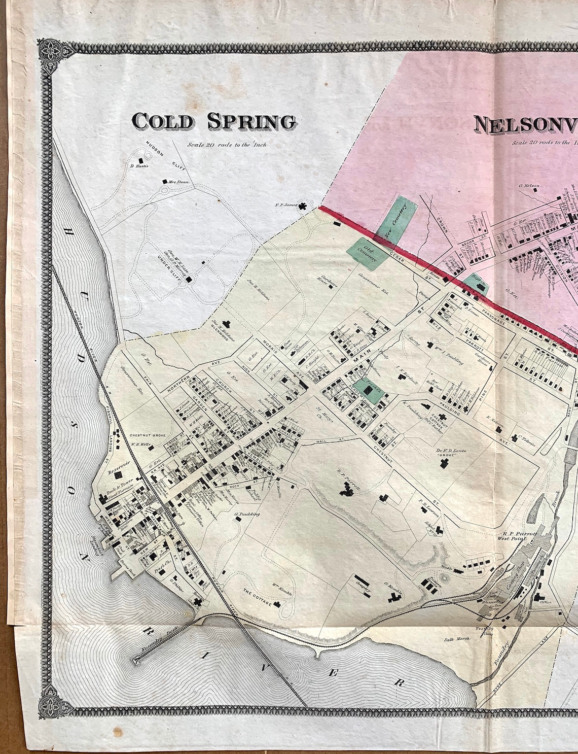 Cold Spring Map Original 1867 State of New York Atlas - Etsy
