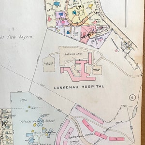 Overbrook Map, Penn Wynne Map, Original 1961 Main Line Pennsylvania ...