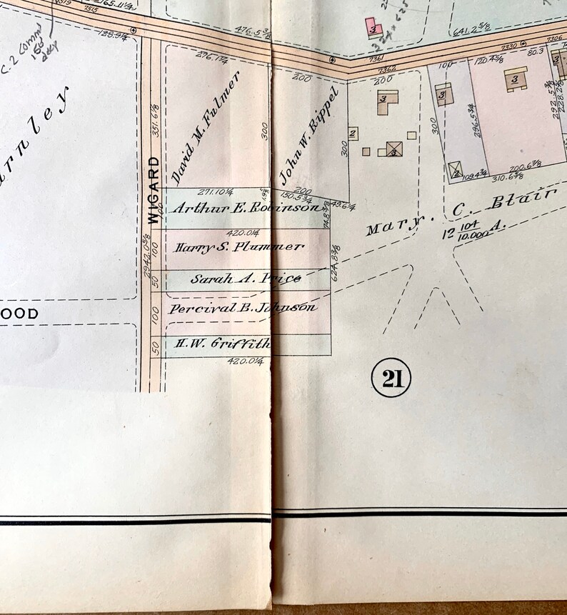 Roxborough Map Original 1911 City of Philadelphia Atlas - Etsy