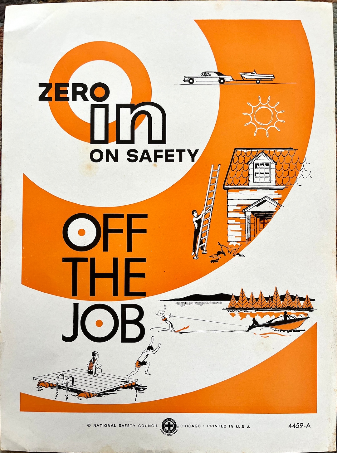 Safety Poster, Vintage National Safety Council, Job Safety, Work Safety ...