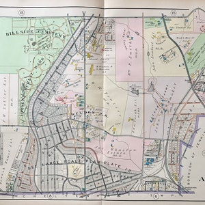 Abington Map, Original 1909 North Penn Atlas, Jenkintown, Glenside ...