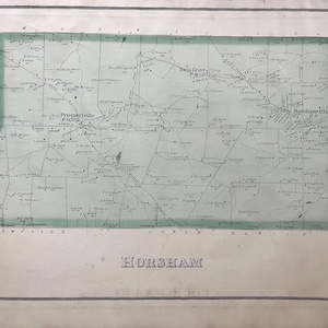 Horsham Map, Original 1877 Montgomery County Atlas, Prospectville ...