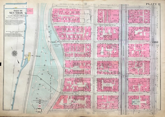 Map Of West End Of Upper Manhattan