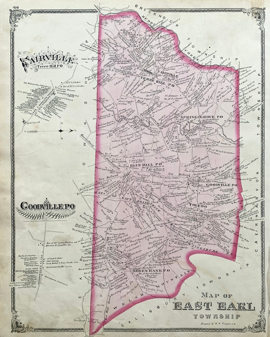 East Earl Township Map Original 1875 Lancaster County Atlas - Etsy UK East Earl Township Map Original 1875 Lancaster County Atlas - Etsy UK