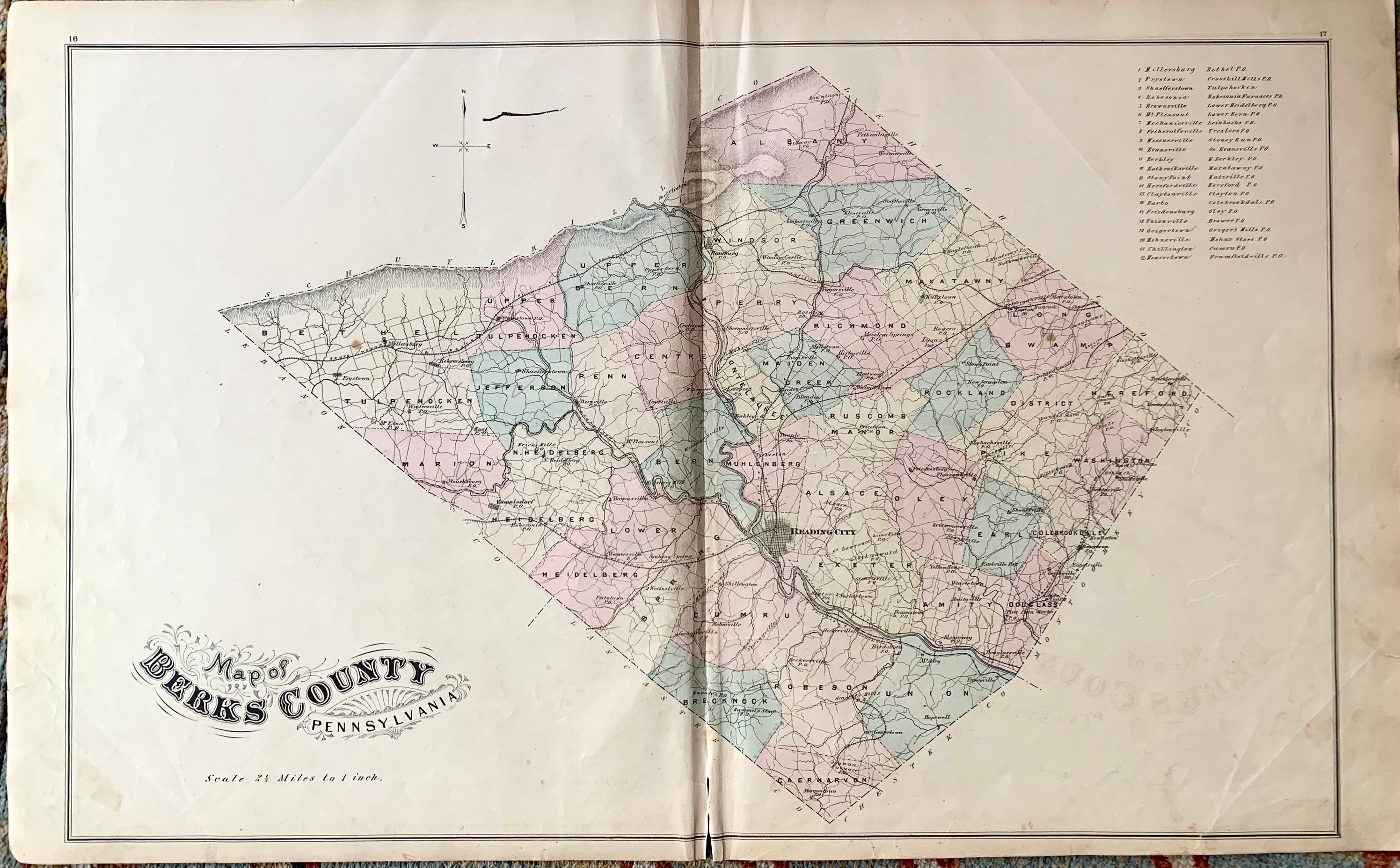 Home Décor penn Valley Belmont Driving Park Narberth Map Original 1881 ...