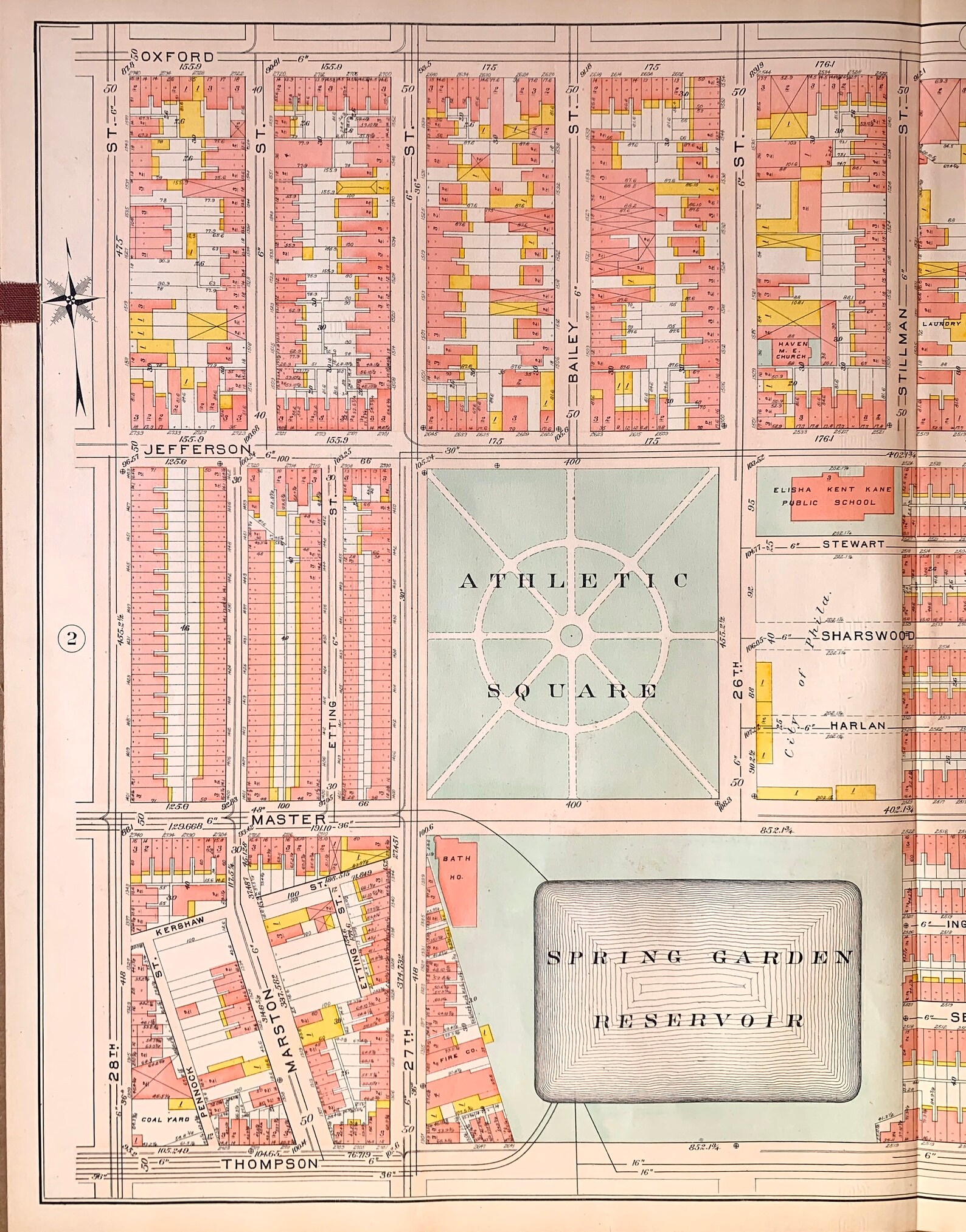 Brewerytown Map Original 1907 City of Philadelphia Atlas Map | Etsy