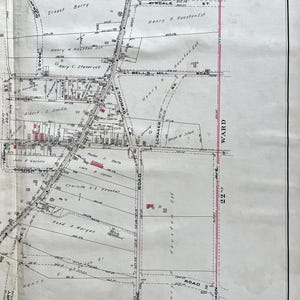 Roxborough Map, Original 1929 Ward 21 Philadelphia Atlas, Shawmont ...