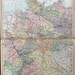 German Empire Map, Original 1875 Blacks Atlas, West Germany, Bavaria - Etsy