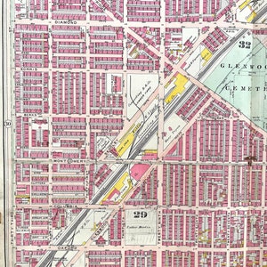 Brewerytown Map, Original 1910 Philadelphia Atlas, Strawberry Mansion ...