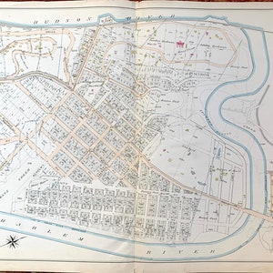 Fort George Map, Original 1894 Manhattan Atlas, Inwood Map, Fort Tyron ...