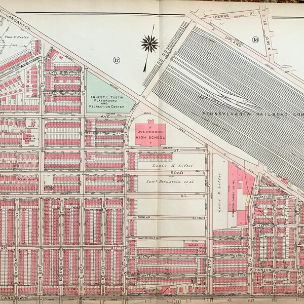 Map of Overbrook Philadelphia - Etsy