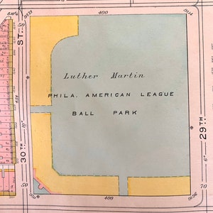 Brewerytown Map, Original 1907 City of Philadelphia Atlas Map ...