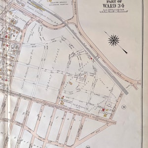 Overbrook Map, Original 1918 West Philadelphia Atlas, St Joes ...