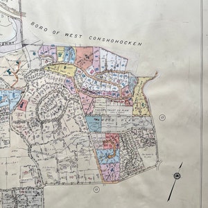 Villanova Map, Original 1961 Main Line Atlas, Lower Merion - Etsy