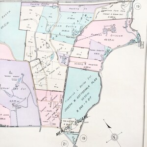 Merion Square 1937 Main Line Property Atlas Map of Lower Merion ...