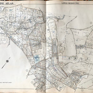 Penn Valley Map, Lower Merion Township Map, Original 1947 Main Line ...