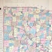 New Britain Township Map, Original 1948 Bucks County Atlas, Chalfont ...