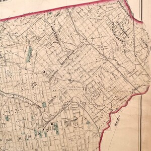 Chestnut Hill Map Original 1877 Philadelphia and Environs - Etsy