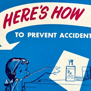 Safety Poster, Vintage National Safety Council, Prevent Accidents, Keep ...