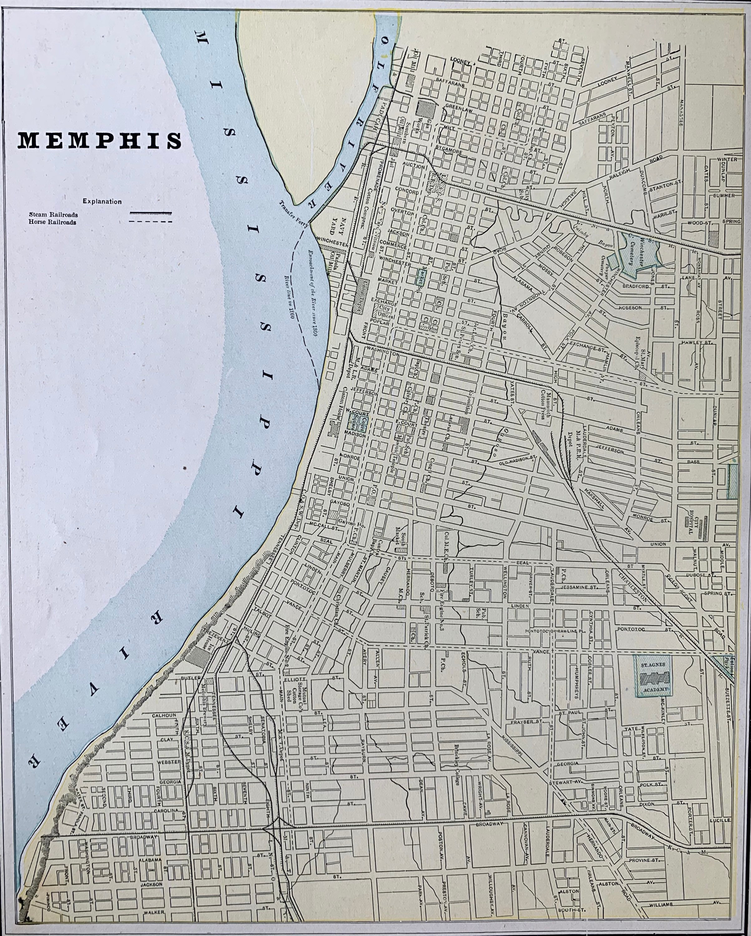 Beale St Memphis Map Printable