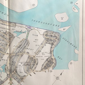 Brigantine Island Map, Original 1938 Absecon Island Atlas, Pirates Den ...