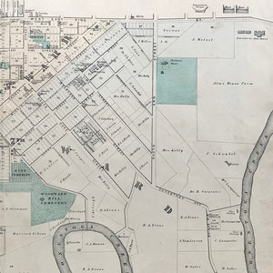 Lancaster Map, Original 1875 Lancaster County Atlas, Caernarvon ...