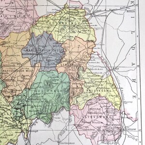 Queens County, 1902 Atlas of Ireland Map, Cullenagh - Etsy