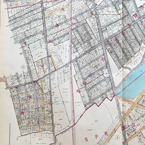 Belmar New Jersey Map, Original 1941 Monmouth County Atlas, Belmar ...